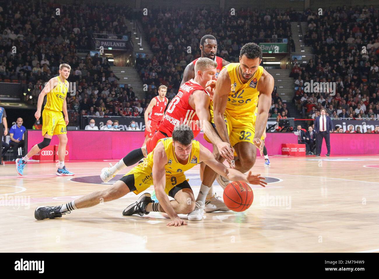 Munich, Germany. 08th Jan, 2023. Basketball: Bundesliga, FC Bayern ...
