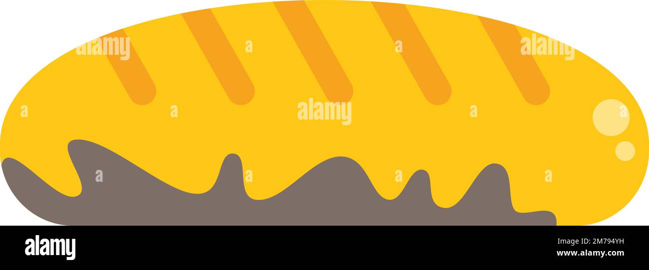 Waste bread icon flat vector. Trash food. Ecology reuse isolated Stock ...