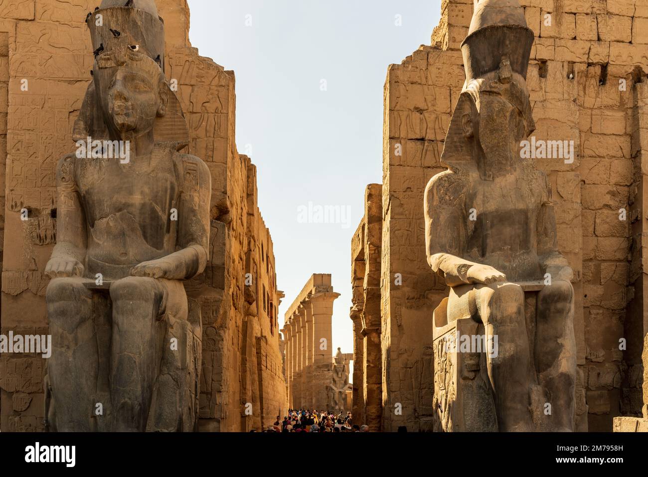 Luxor temple is a travel back in time Stock Photo - Alamy