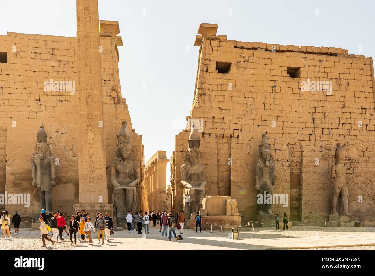 Luxor temple is a travel back in time Stock Photo - Alamy