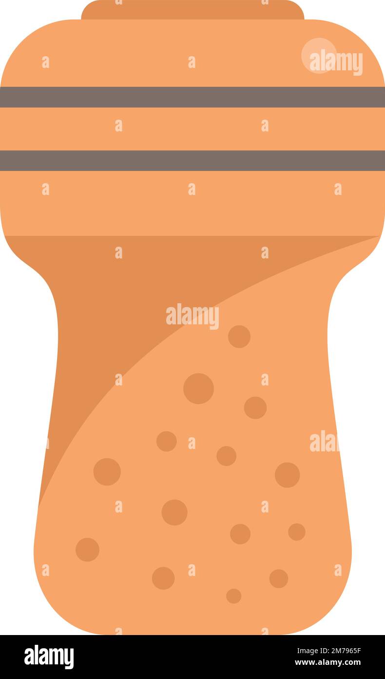 Wood waste icon flat vector. Organic trash. Reuse container isolated ...