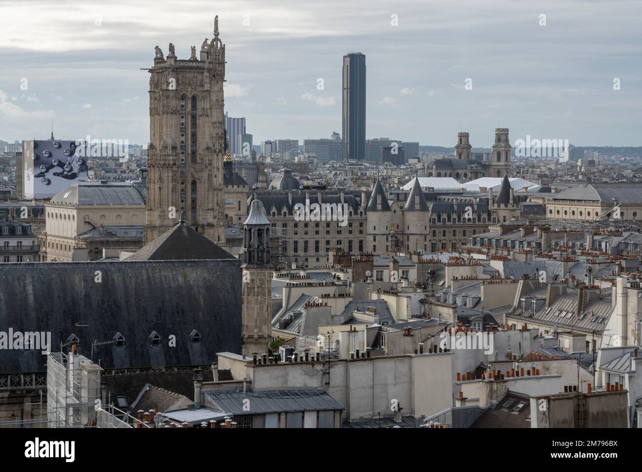 The Centre Pompidou: Panoramic View of Paris from the rooftop of The ...