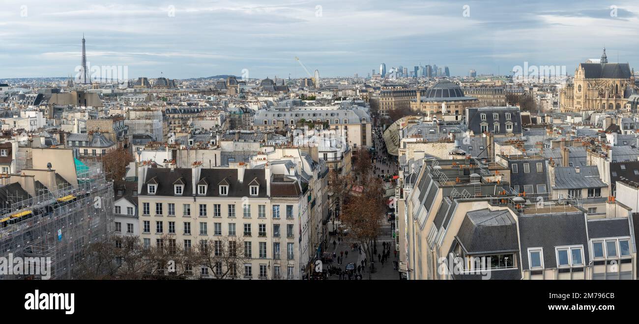 The Centre Pompidou: Panoramic View of Paris from the rooftop of The ...