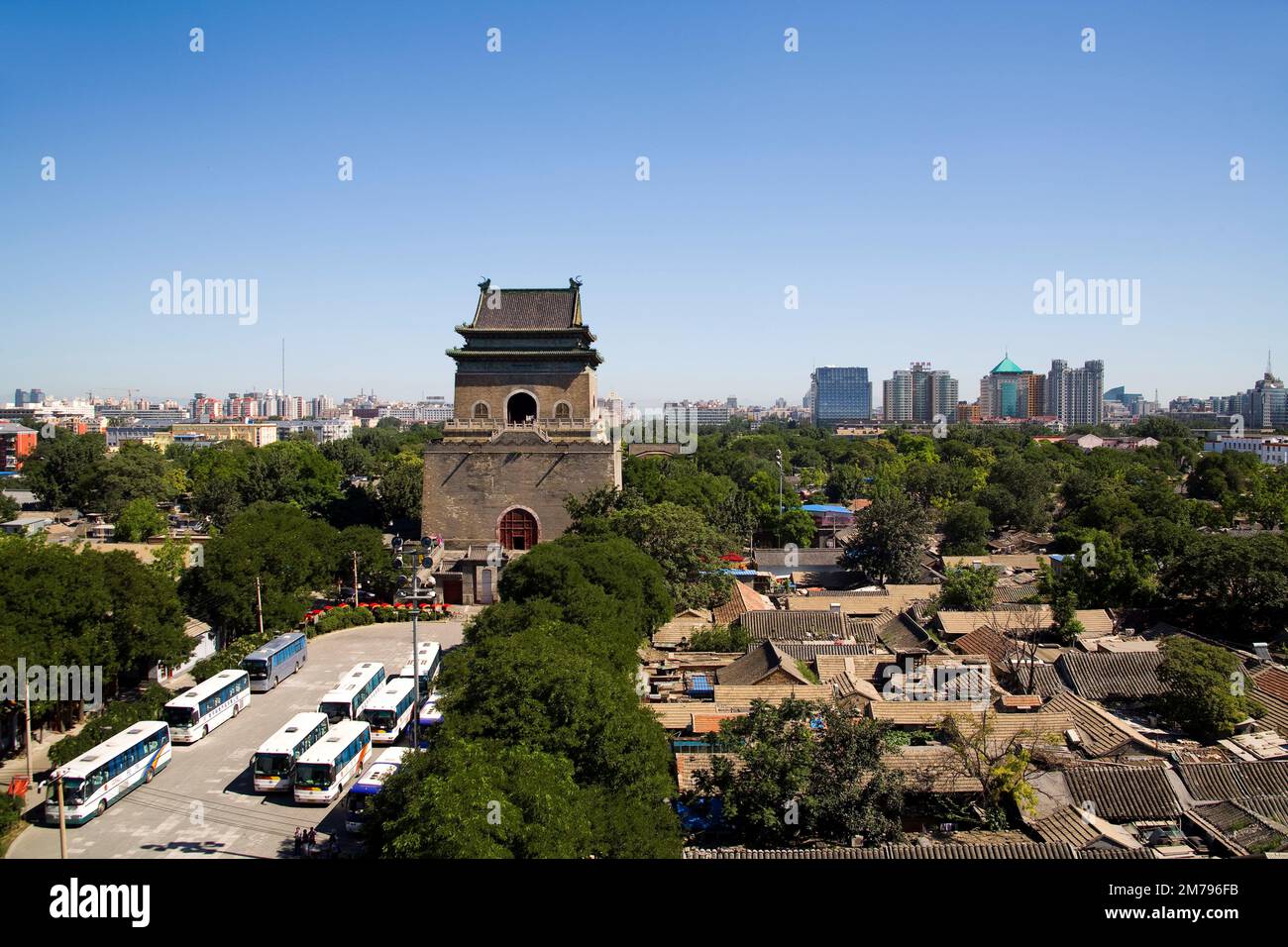 Beijing drum tower street hi-res stock photography and images - Alamy