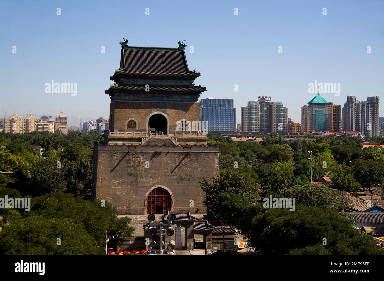 Beijing drum tower street hi-res stock photography and images - Alamy