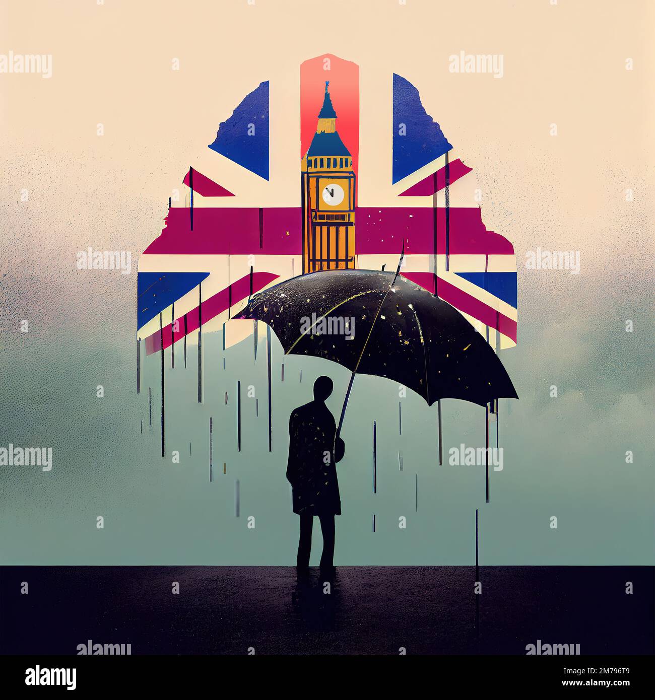 Big ben and flag hi-res stock photography and images - Alamy