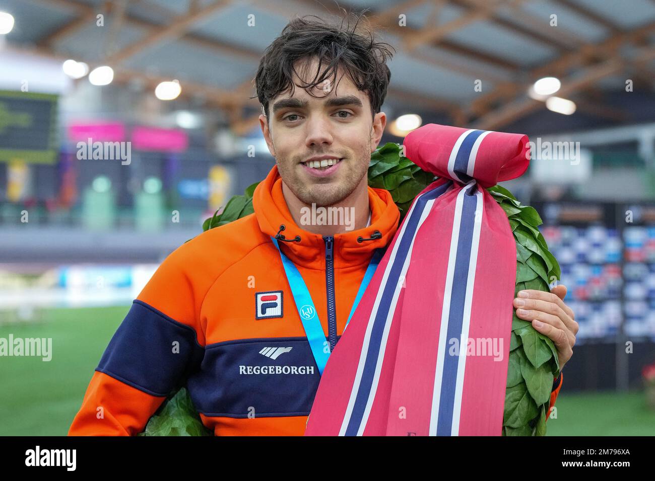 HAMAR, NORWAY - JANUARY 8: Patrick Roest of The Netherlands after the ...