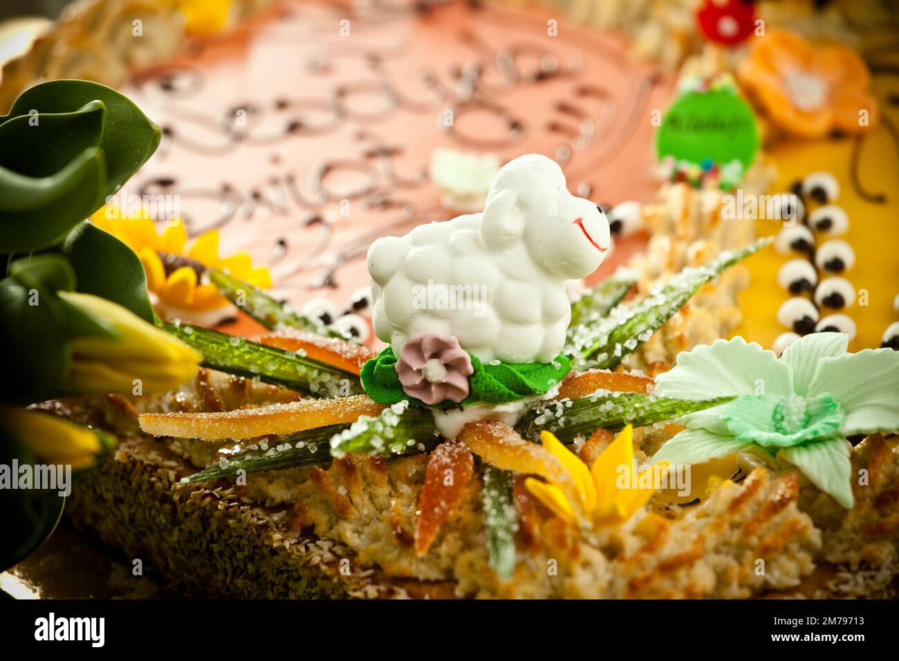 Easter baking. Mazurkas and Easter cakes. The work of a confectioner ...