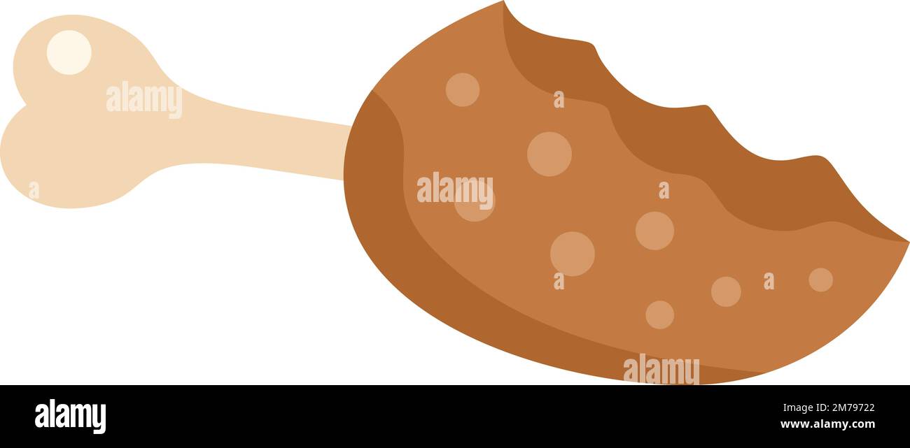 Meat waste icon flat vector. Ecology organic. Dry ecology isolated ...