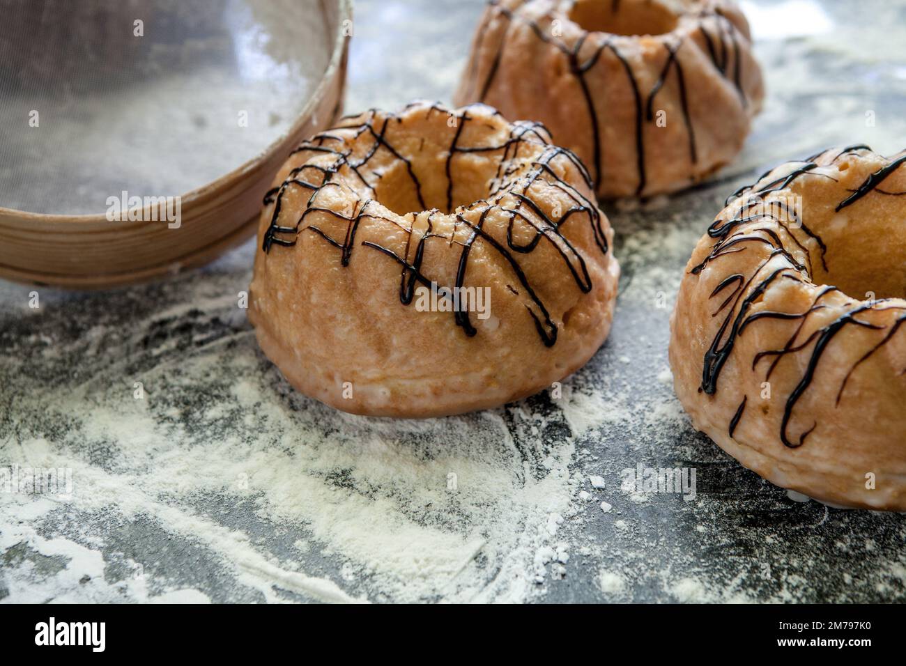 Easter baking. Mazurkas and Easter cakes. The work of a confectioner ...