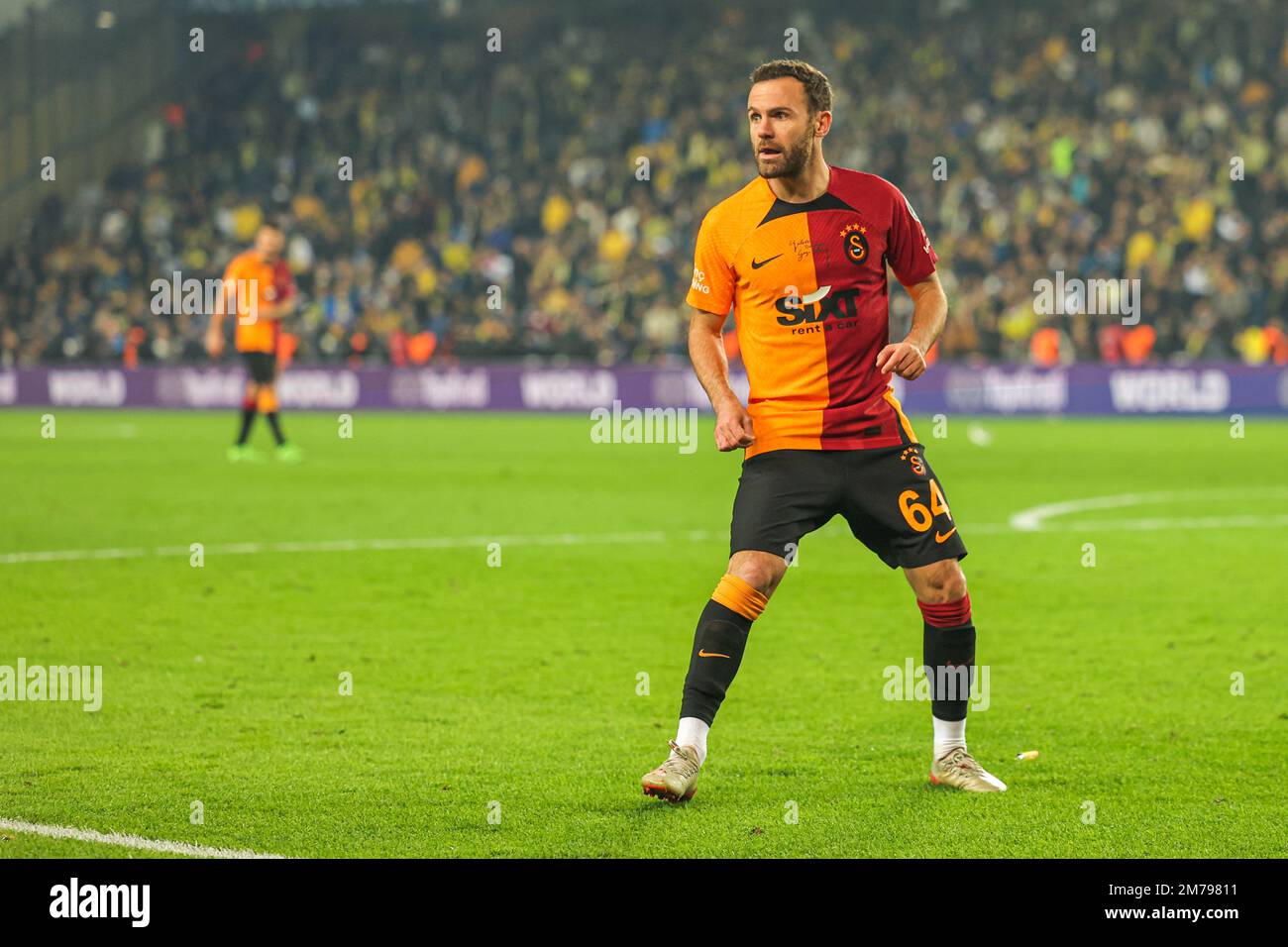 ISTANBUL, TURKIYE - JANUARY 8: Juan Mata of Galatasaray during the ...