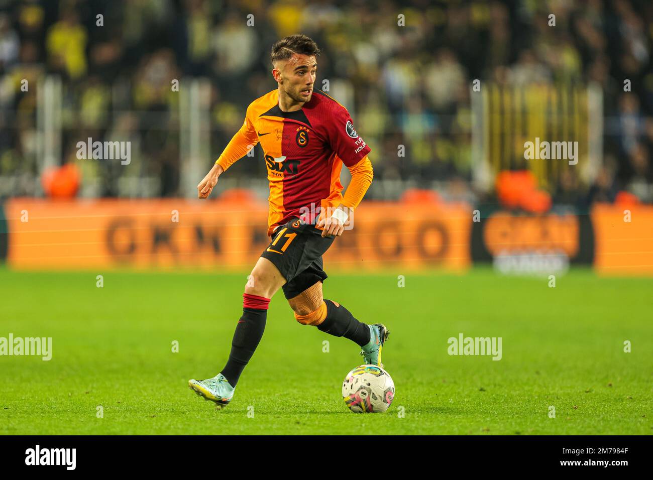 ISTANBUL, TURKIYE - JANUARY 8: Yunus Akgun of Galatasaray during the ...