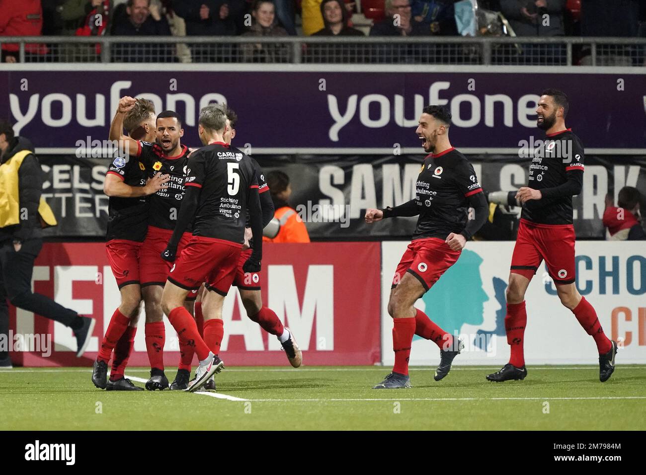 ROTTERDAM - (lr) Redouan El Yaakoubi of sbv Excelsior 1-0, during the Dutch premier league game ...
