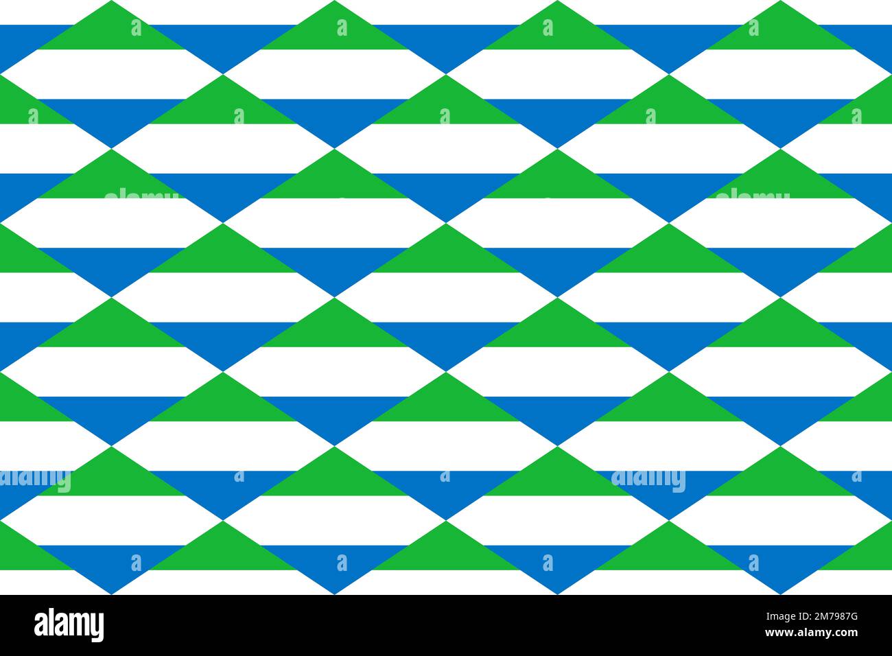 Geometric pattern in the colors of the national flag of Sierra Leone ...