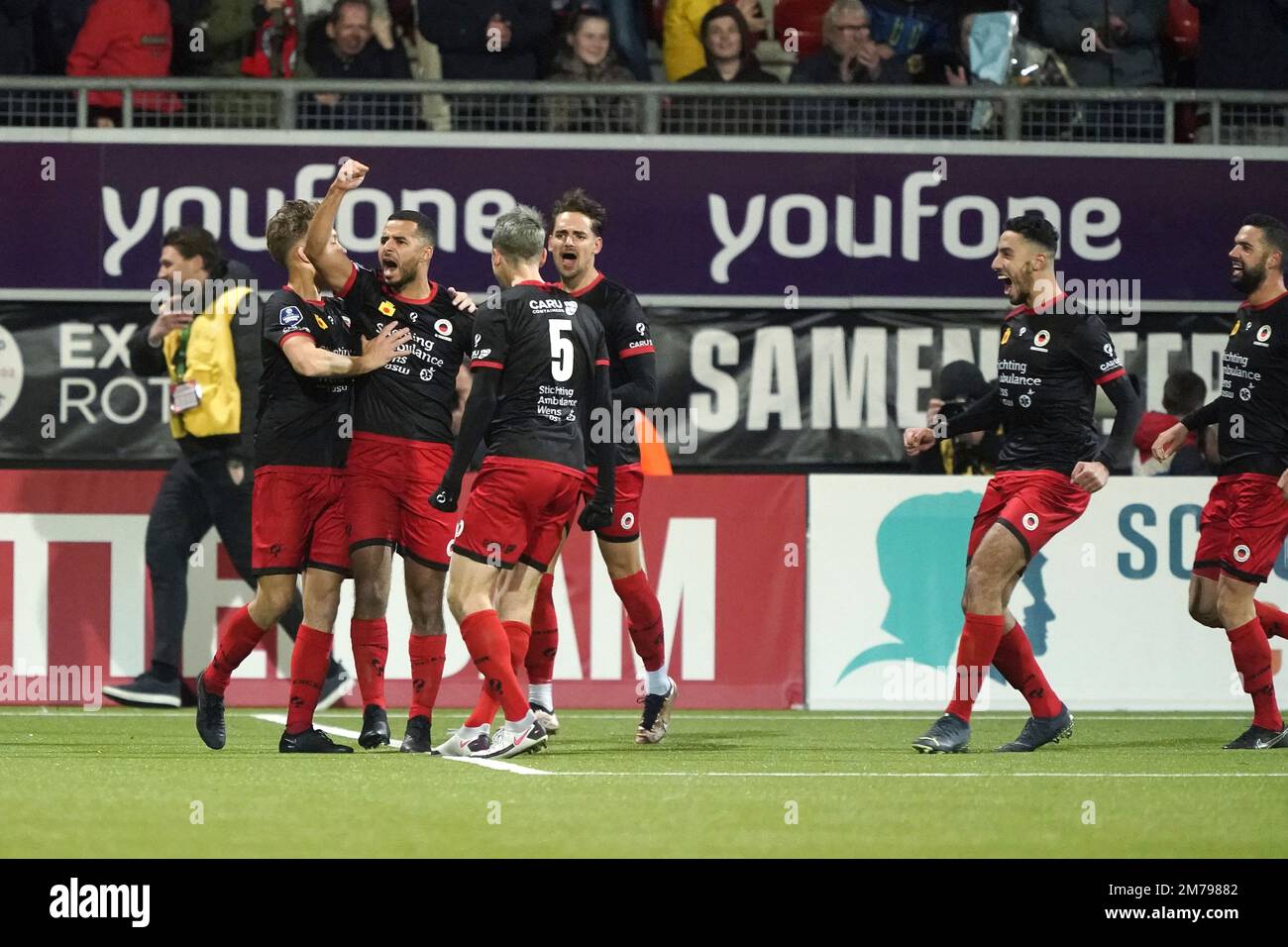 ROTTERDAM - (lr) Redouan El Yaakoubi of sbv Excelsior 1-0, during the ...