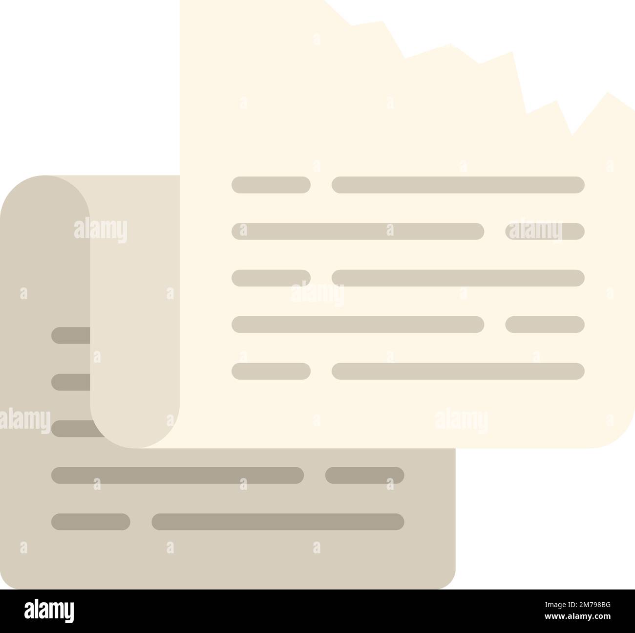 Paper waste icon flat vector. Organic garbage. Plastic ecology isolated ...