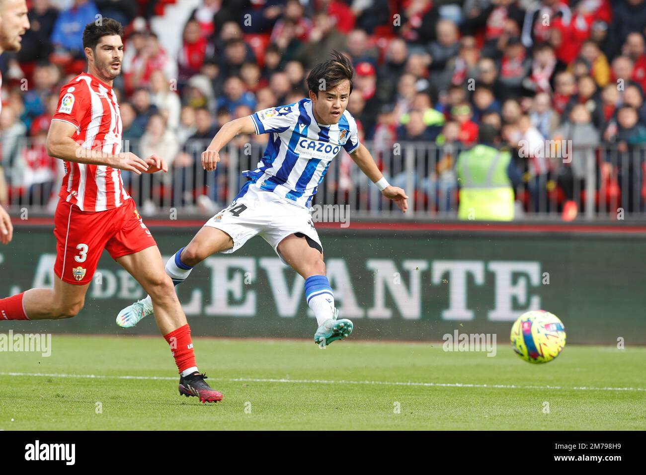 Almeria, Spain. 8th Jan, 2023. Takefusa Kubo (Sociedad) Football/Soccer ...