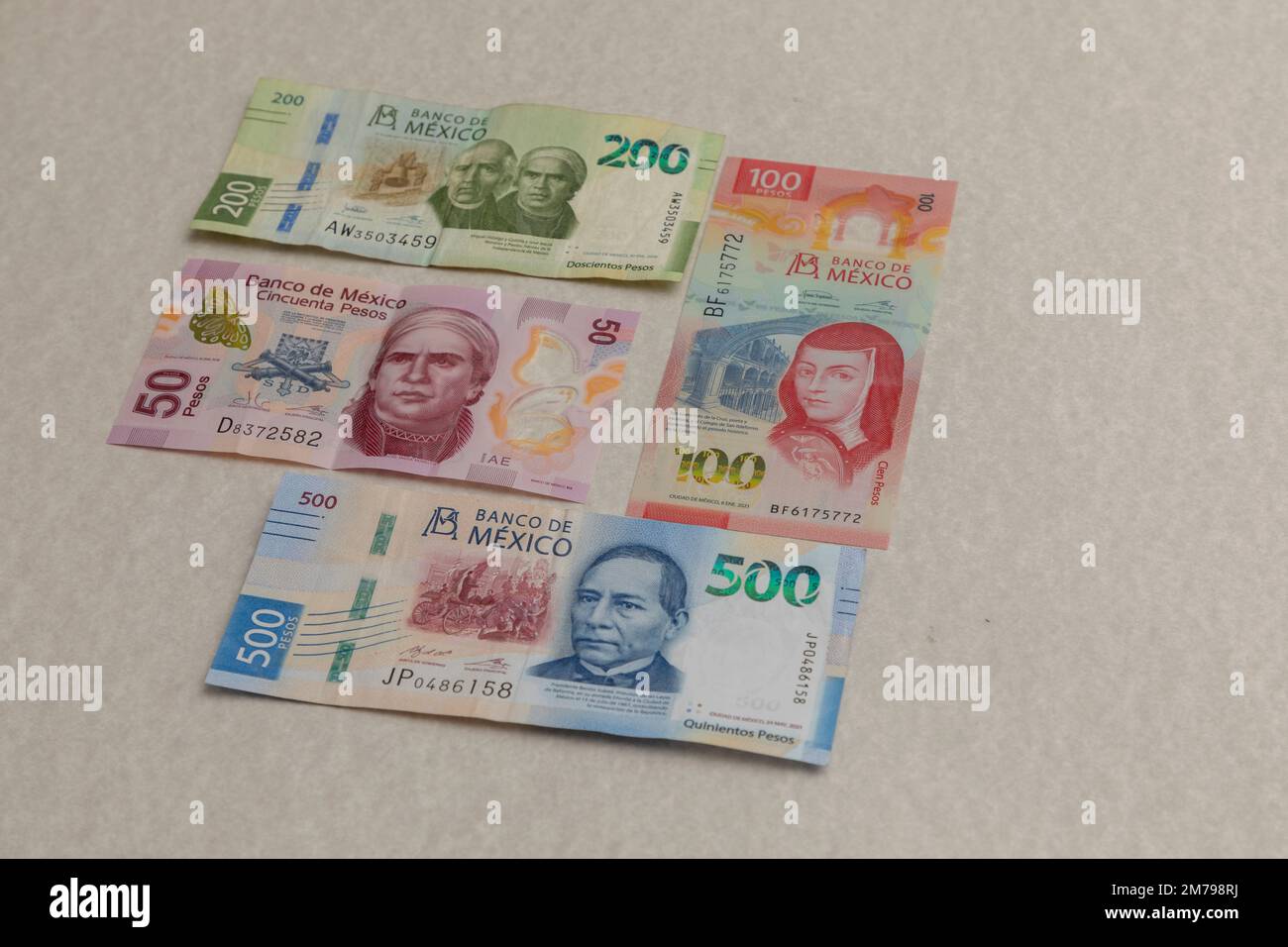 50 mexican peso note hi-res stock photography and images - Alamy