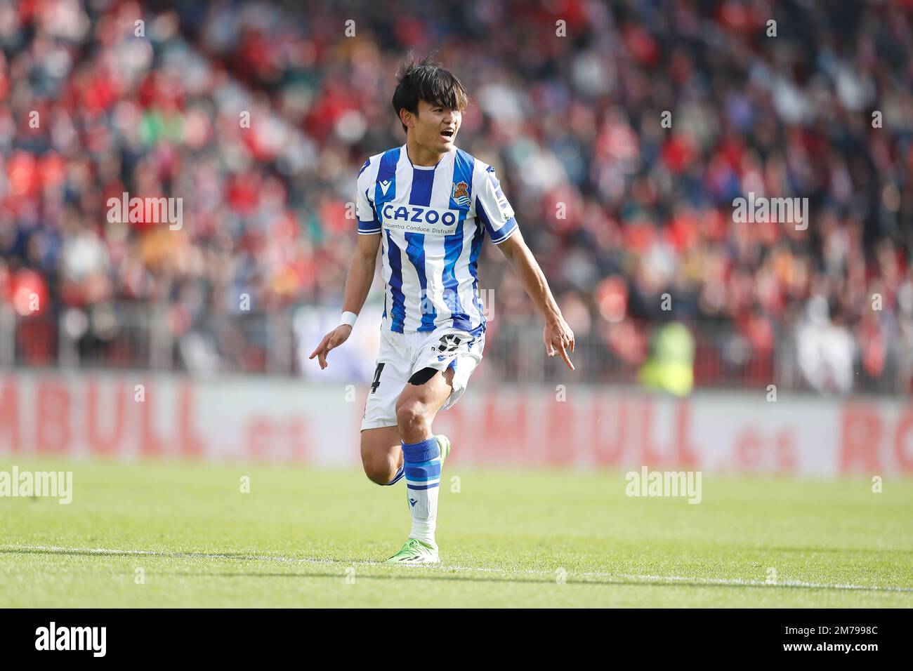 Almeria, Spain. 8th Jan, 2023. Takefusa Kubo (Sociedad) Football/Soccer ...