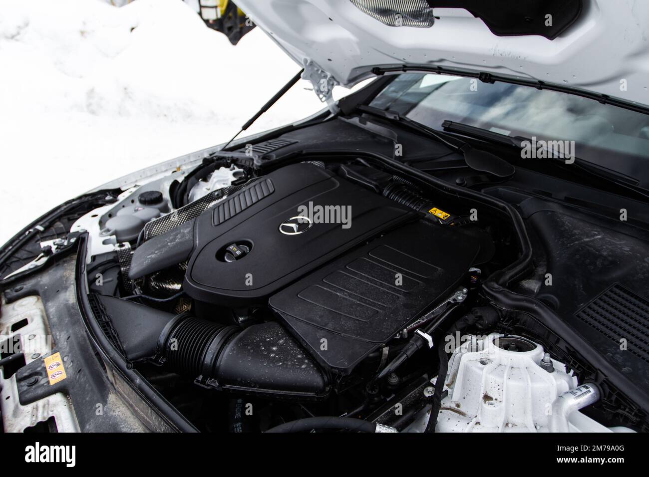 MOSCOW, RUSSIA - FEBRUARY 02, 2022. Mercedes-Benz C-Class 200 (W206 ...
