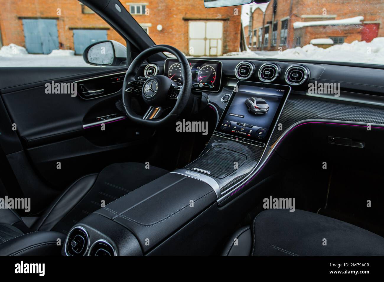 MOSCOW, RUSSIA - FEBRUARY 02, 2022. Mercedes-Benz C-Class 200 (W206 ...