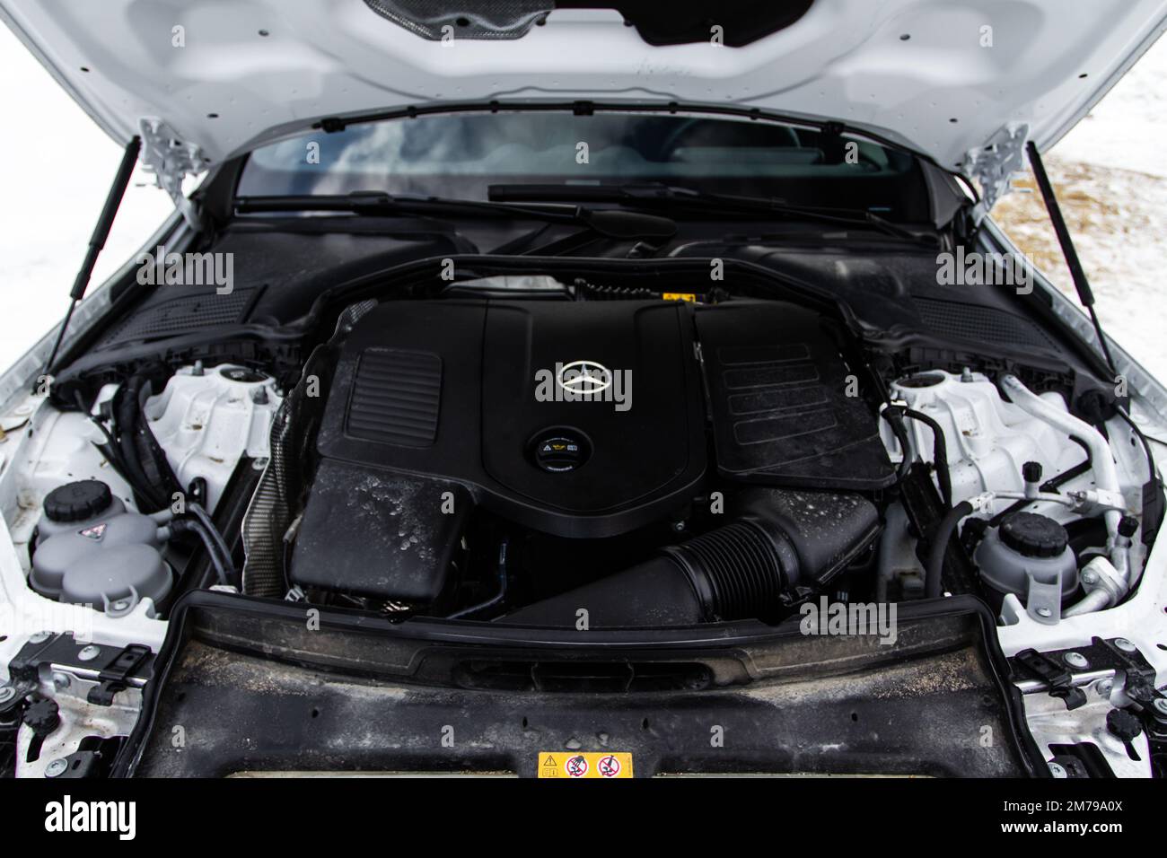 MOSCOW, RUSSIA - FEBRUARY 02, 2022. Mercedes-Benz C-Class 200 (W206 ...