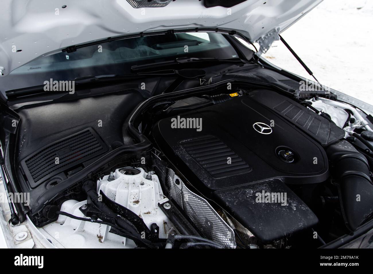MOSCOW, RUSSIA - FEBRUARY 02, 2022. Mercedes-Benz C-Class 200 (W206 ...