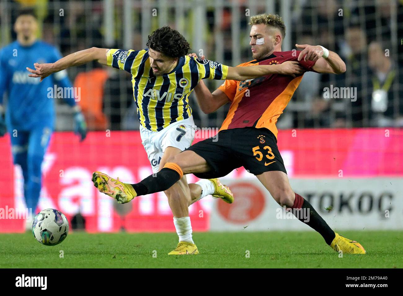 ISTANBUL - Ferdi Kadioglu of Fenerbahce SK, Baris Alper Yilmaz of ...