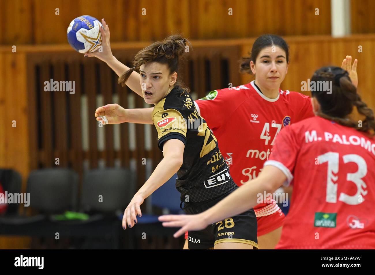 Cheb, Czech Republic. 08th Jan, 2023. From left Marija Bozovic of ...