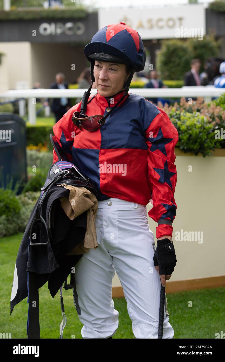 Ascot, Berkshire, UK. 6th May, 2022. Jockey Hayley Turner in the Parade ...