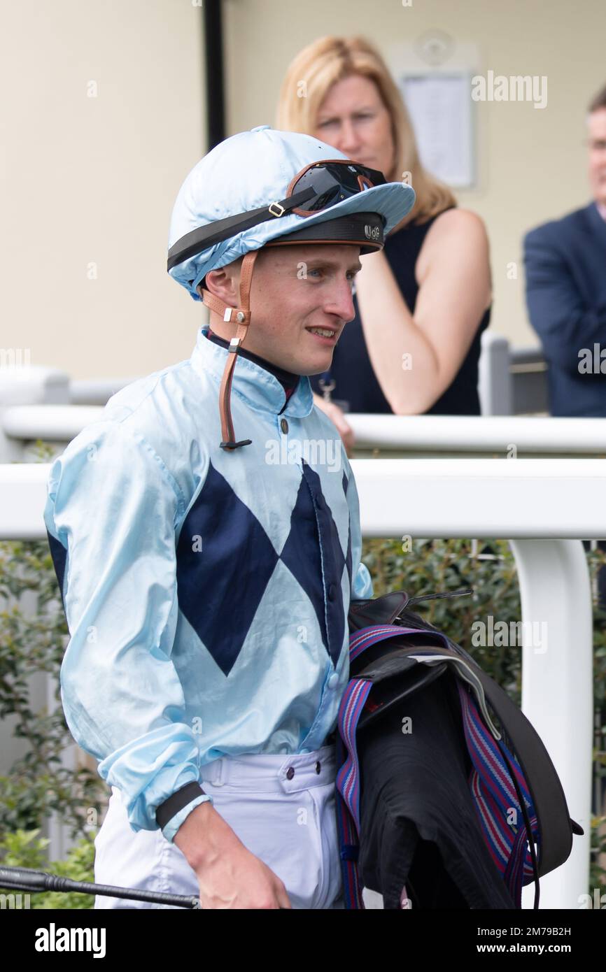 Ascot, Berkshire, UK. 6th May, 2022. Jockey Tom Marquand in the Parade ...