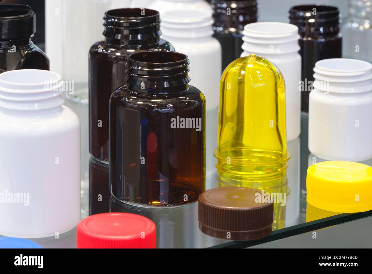 Medicine bottles and ampules. Composition of medicine bottles. Medical ...