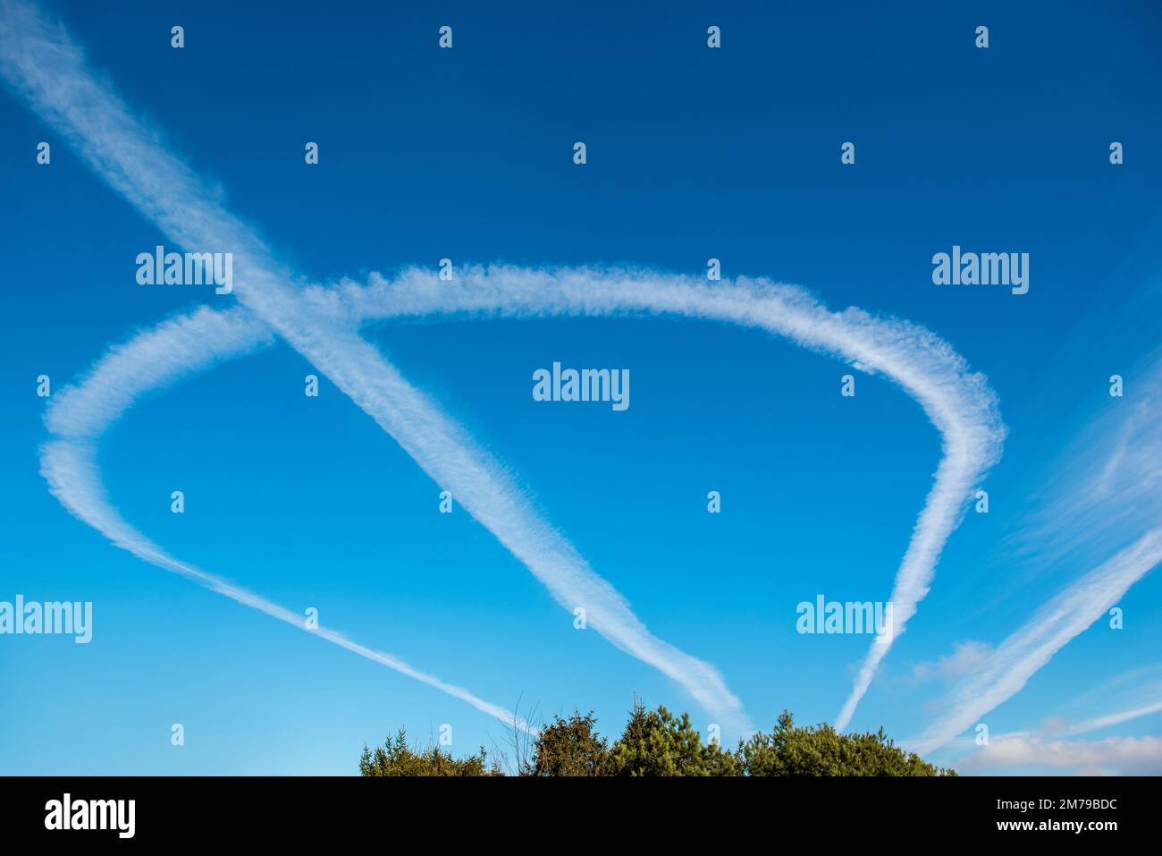 interesting patterns in the blue sky Stock Photo - Alamy
