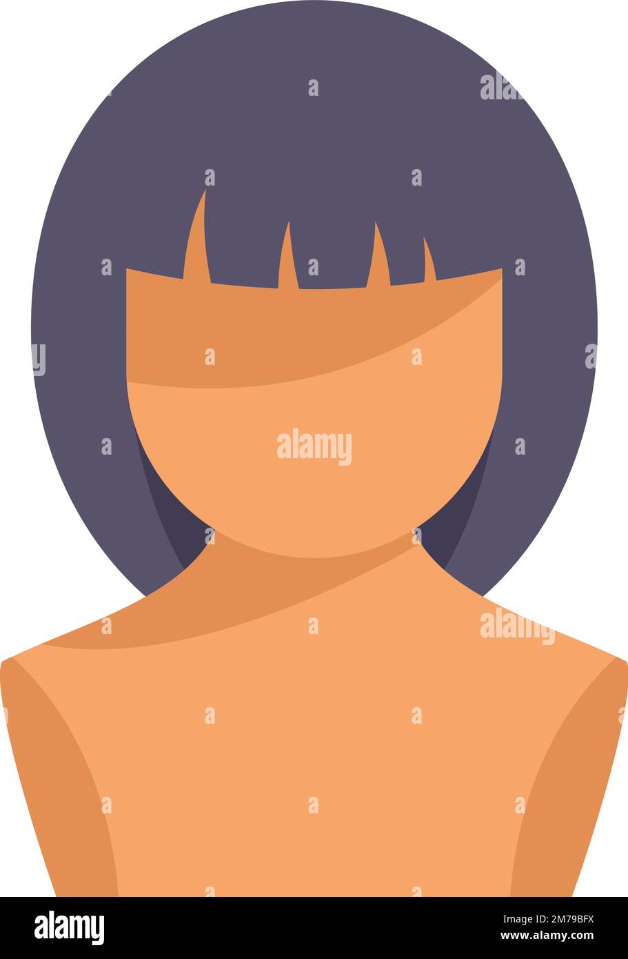 Model wig icon flat vector. Head style. Short beauty isolated Stock ... Model wig icon flat vector. Head style. Short beauty isolated Stock ...