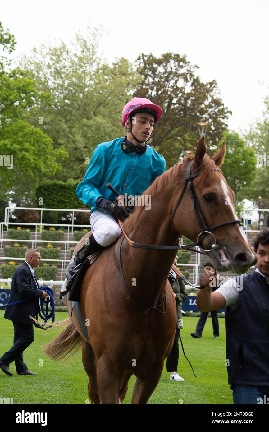 Ascot, Berkshire, UK. 6th May, 2022. Horse Many A Star ridden by jockey ...