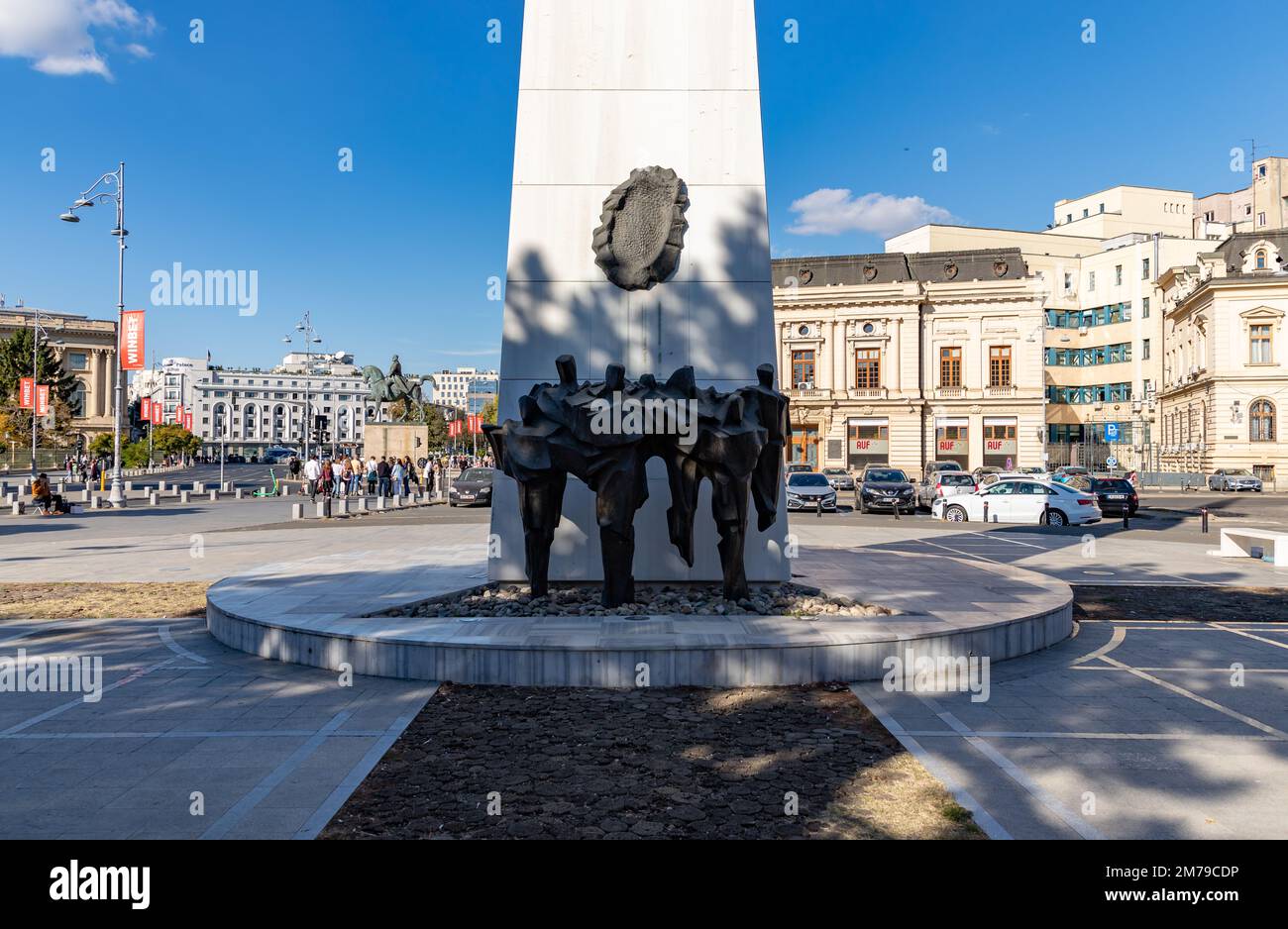 Memorial rebirth monument bucharest romania hi-res stock photography ...