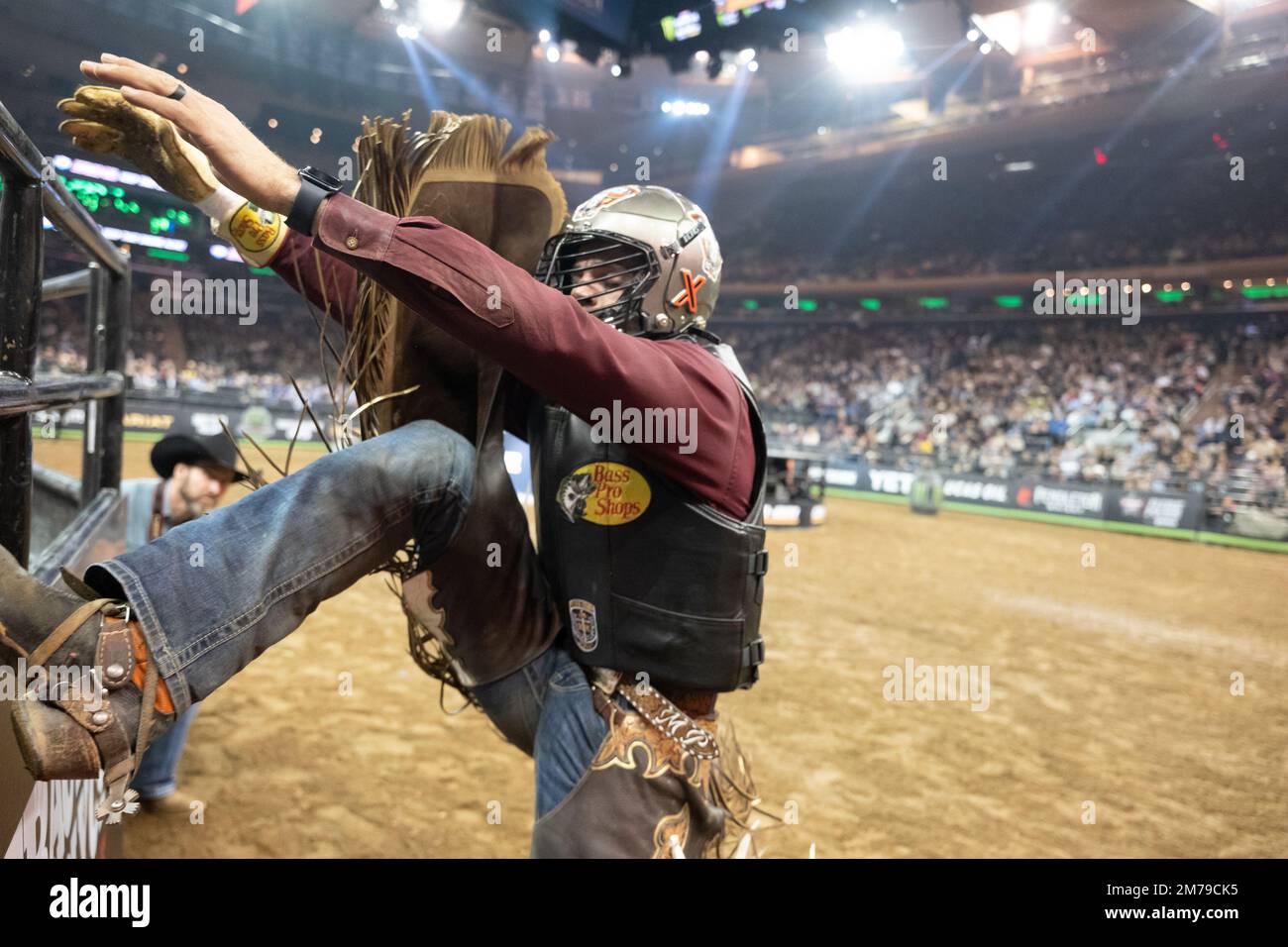 January 7, 2023, New York, New York, U.S: Professional bull rider ...