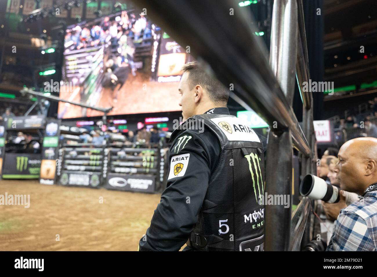 New York, New York, USA. 7th Jan, 2023. Professional bull rider JOSE ...