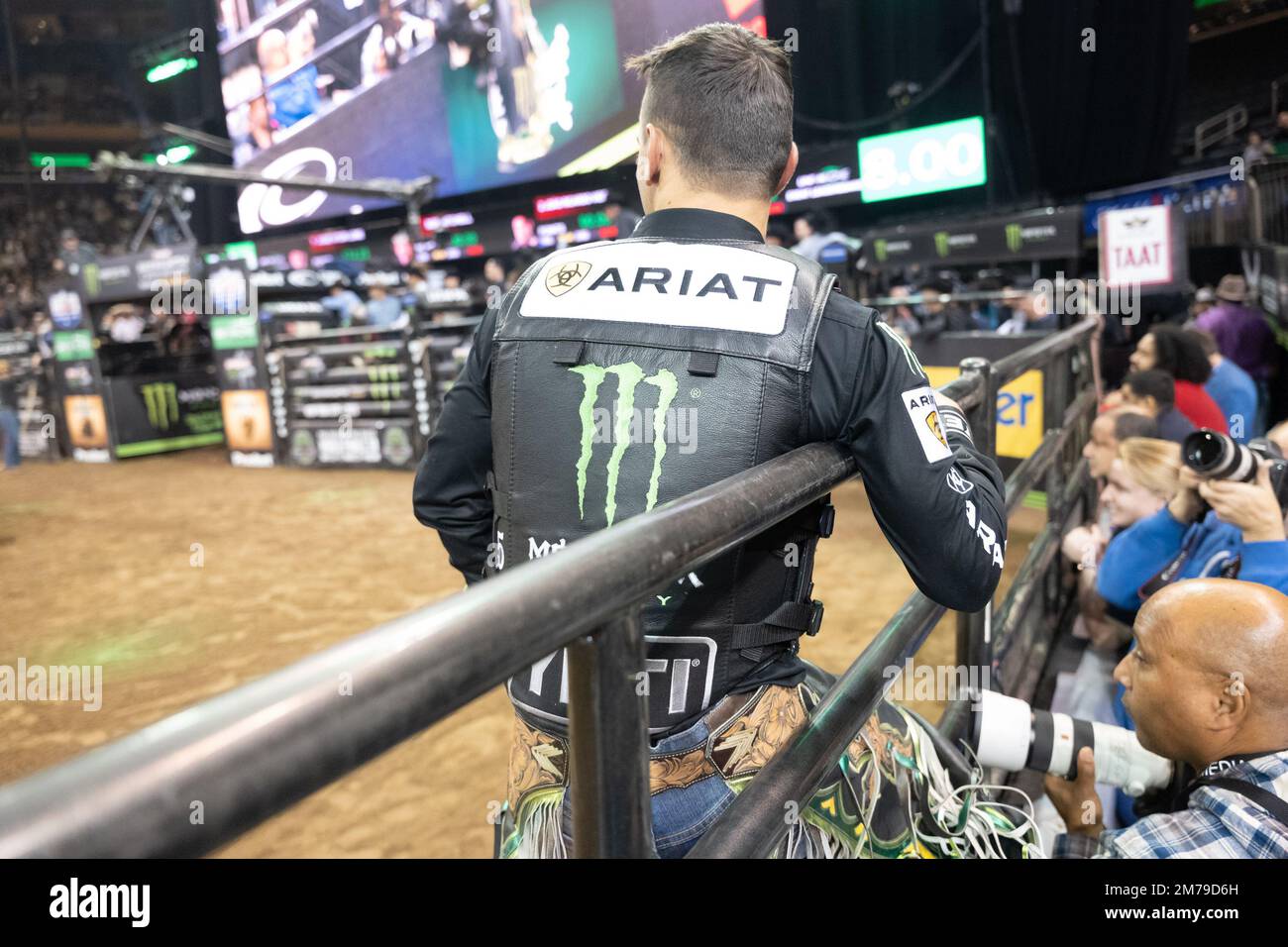 New York, New York, USA. 7th Jan, 2023. Professional bull rider JOSE ...