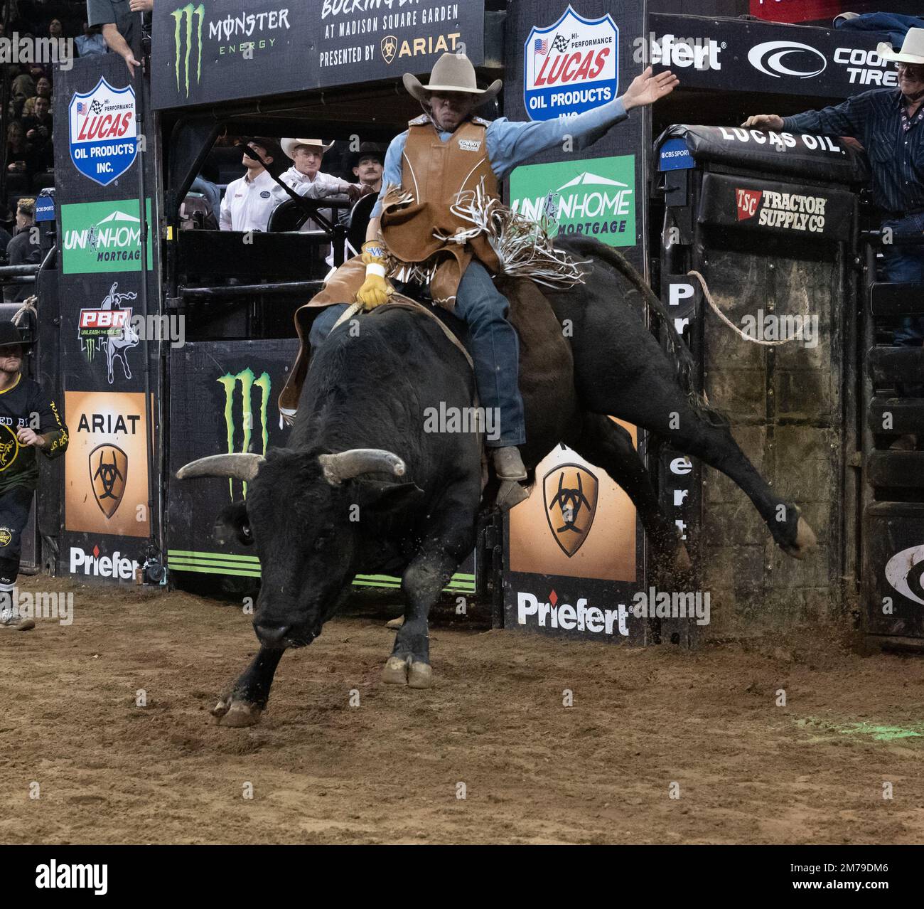 New York, New York, USA. 7th Jan, 2023. Professional bull rider RAFAEL ...