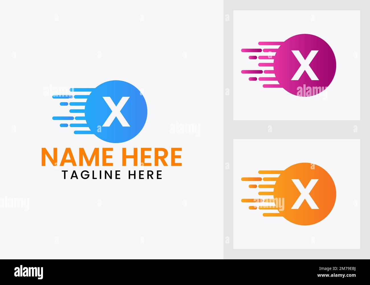 Letter X Technology Logo Design Template. Modern Logotype Symbol Stock ...