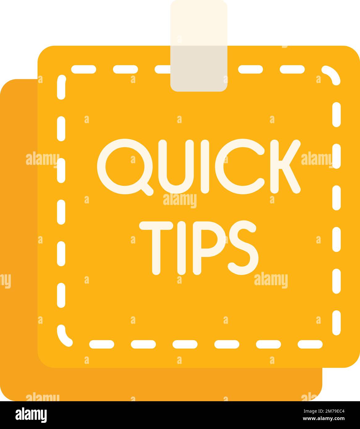 Tips icon flat vector. Idea advice. Quick tip isolated Stock Vector ...