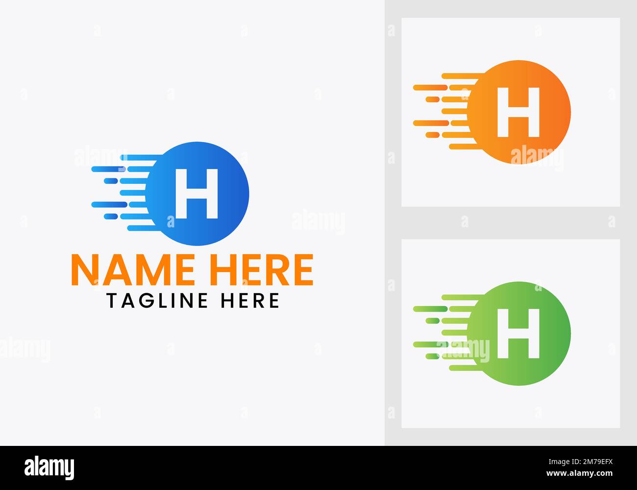 Letter H Technology Logo Design Template. Modern Logotype Symbol Stock ...