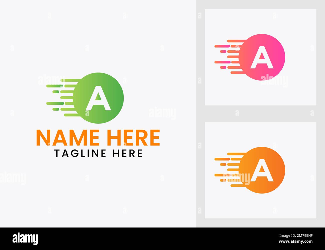 Letter A Technology Logo Design Template. Modern Logotype Symbol Stock ...