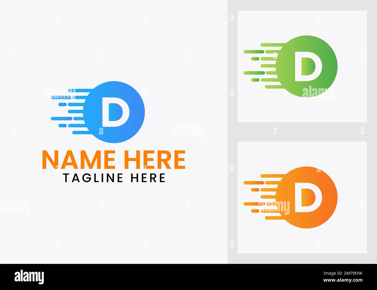 Letter D Technology Logo Design Template. Modern Logotype Symbol Stock ...