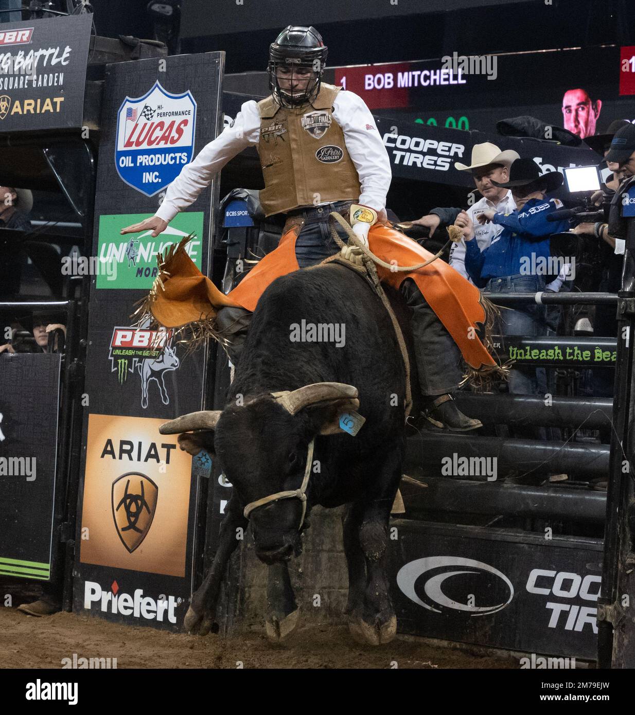 New York, New York, USA. 7th Jan, 2023. Professional bull rider JESSE ...