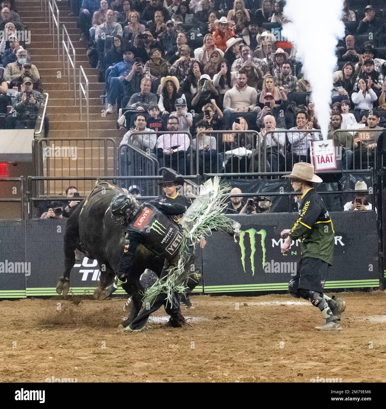 New York, New York, USA. 7th Jan, 2023. Professional bull rider TATE ...