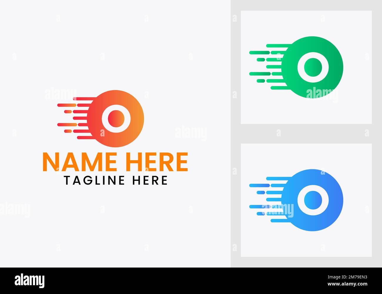 Letter O Technology Logo Design Template. Modern Logotype Symbol Stock ...