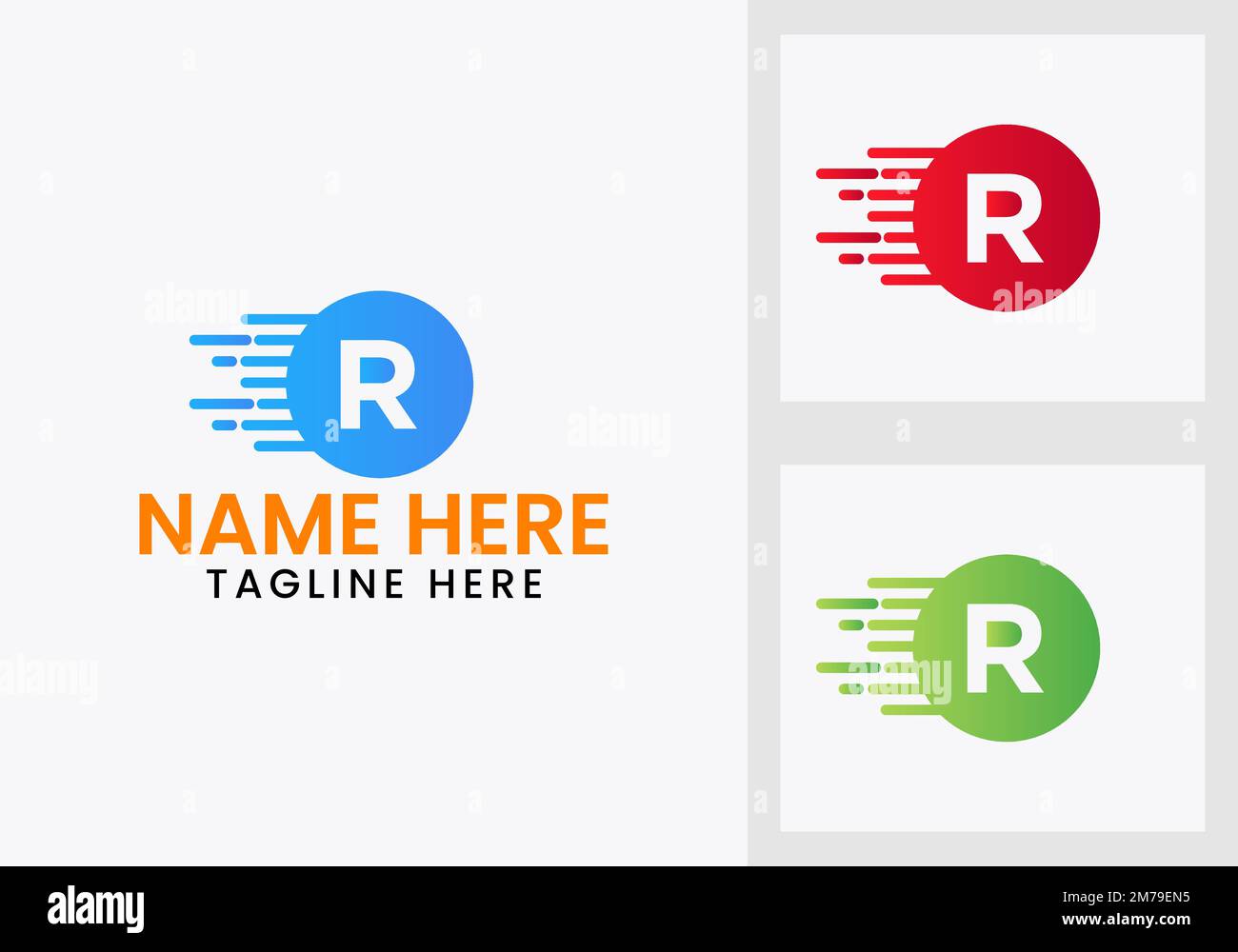 Letter R Technology Logo Design Template. Modern Logotype Symbol Stock ...