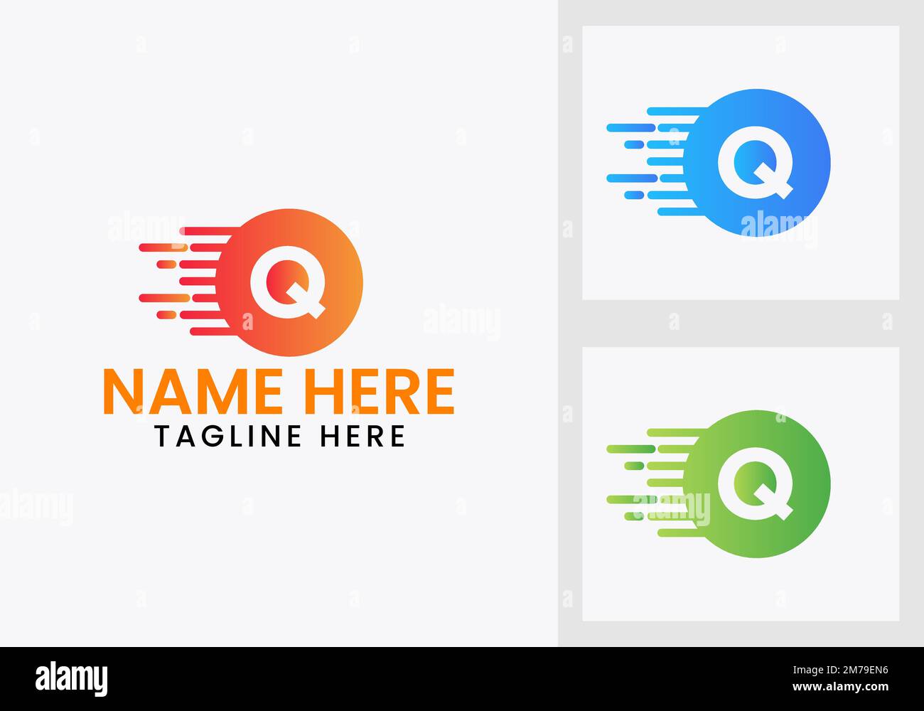 Letter Q Technology Logo Design Template. Modern Logotype Symbol Stock ...